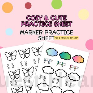 Texture Page Template Marker, Practice Coloring Page, Coloring Pattern ...