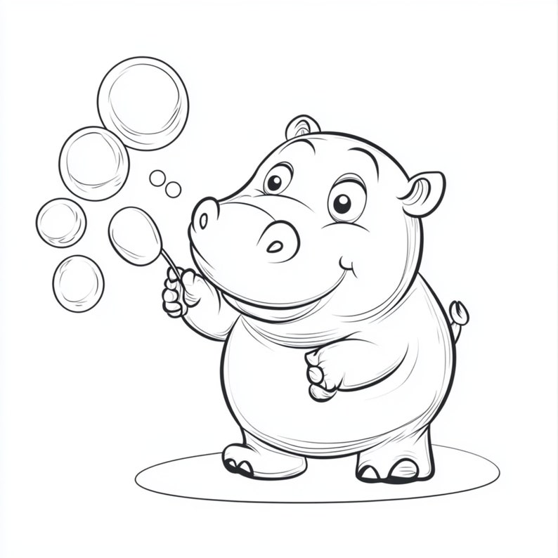 Moo Deng Coloring, Coloring Moo Deng, Moo Deng Bootlegs, Bouncy Pig ...