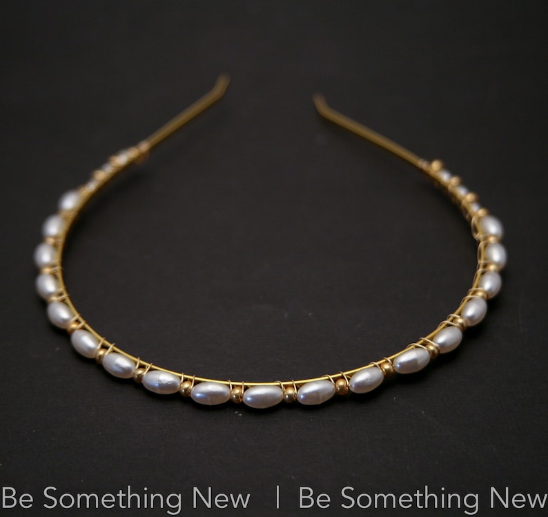 Pearl Headband for Women Headband With Vintage Rice Pearls | Etsy