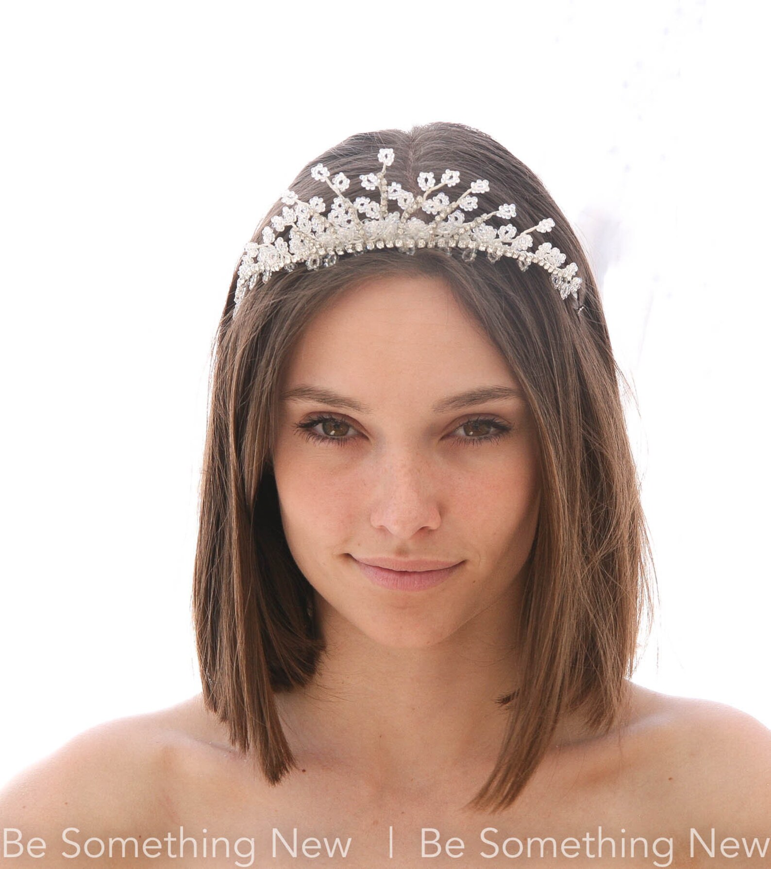 Beaded Wedding Tiara of Vintage Crystals and Rhinestones - Etsy