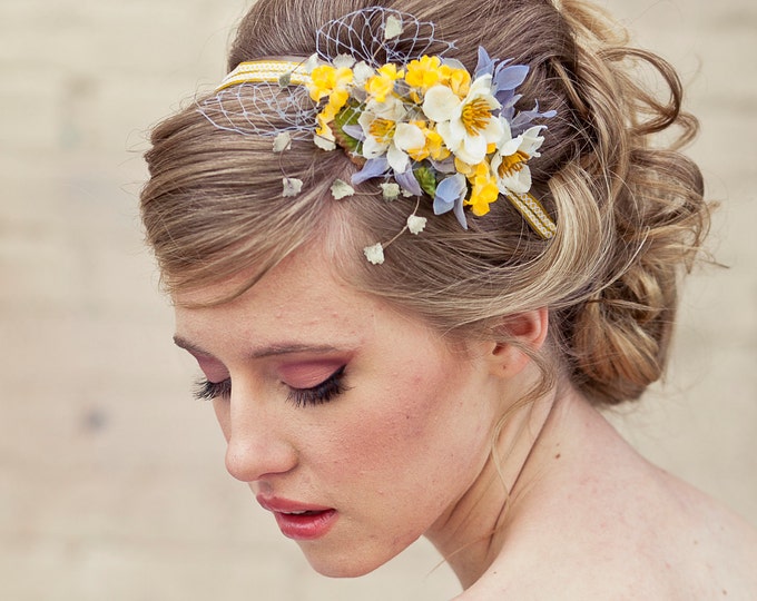 Spring Flowers Headband, Headbands for Women and Weddings, Wedding Hair ...