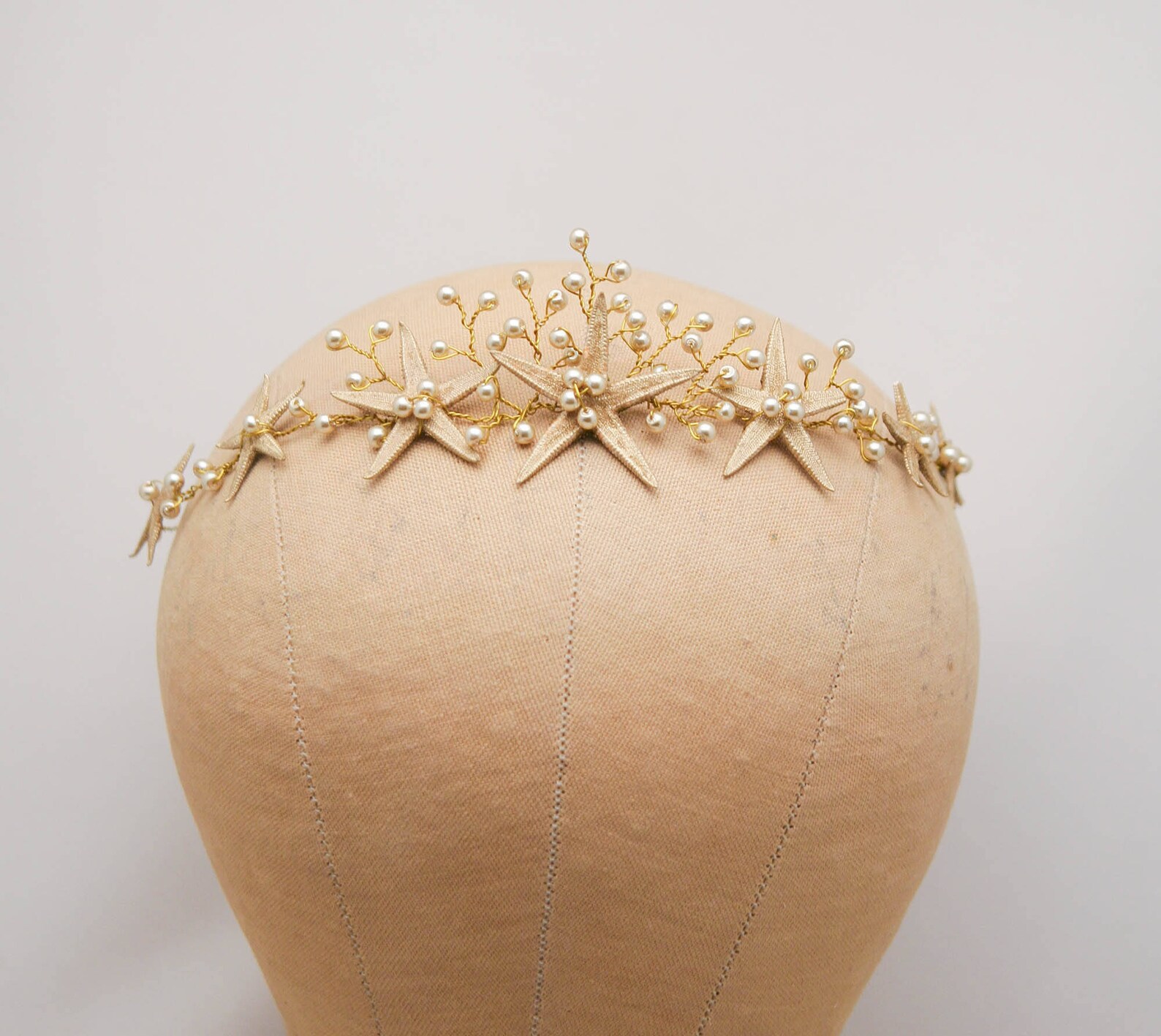 Gold Starfish Wedding Crown Beach Wedding Headpiece Gold - Etsy