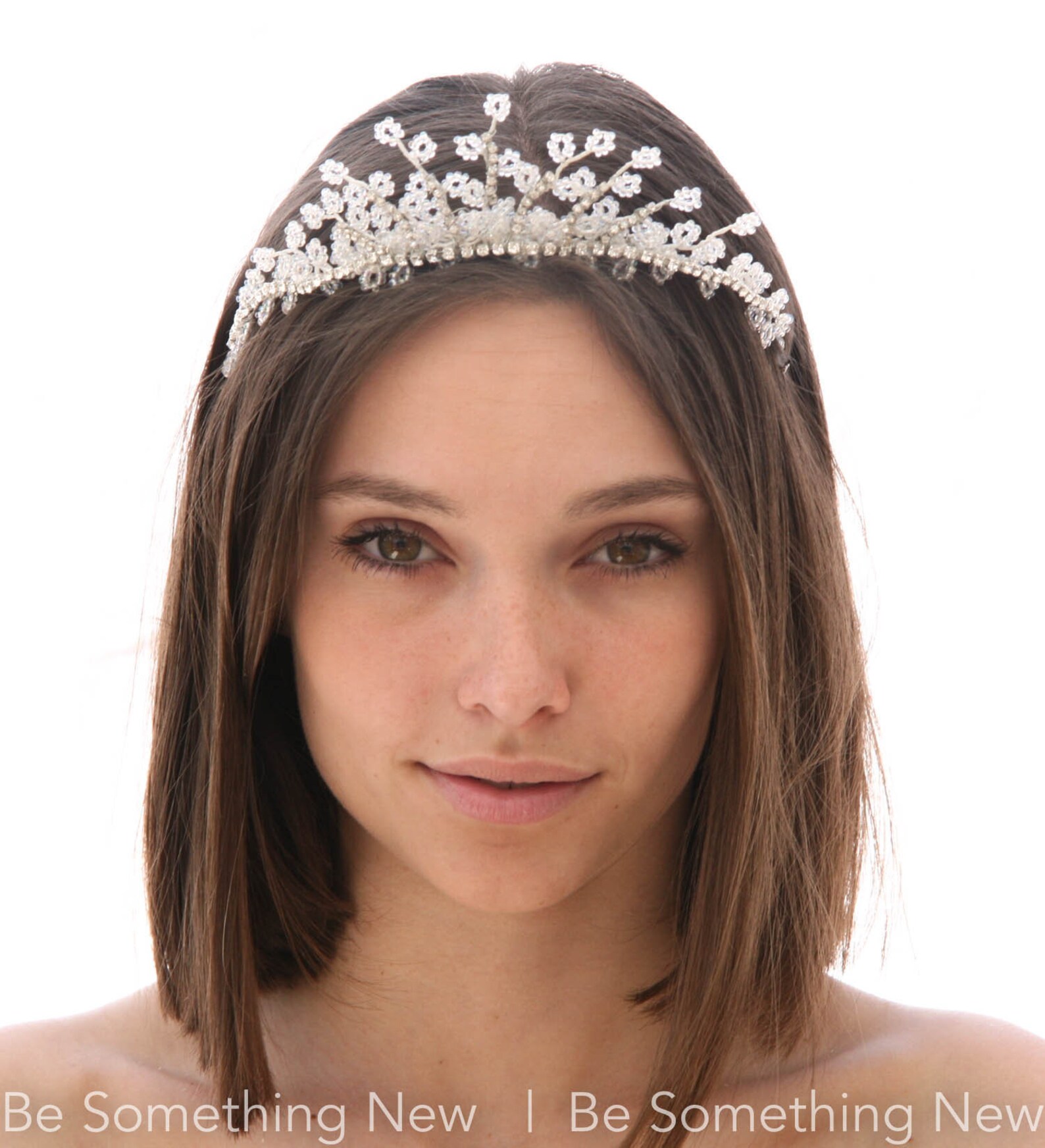 Beaded Wedding Tiara of Vintage Crystals and Rhinestones - Etsy