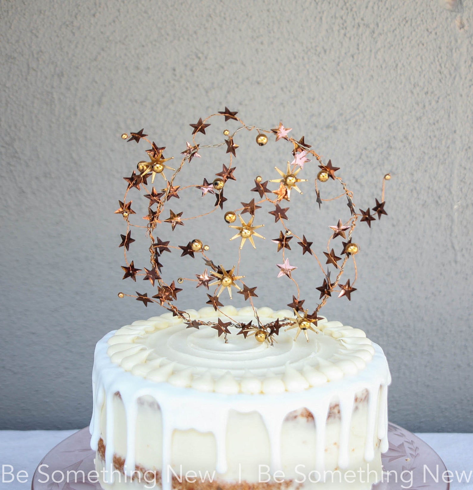 Gold Celestial Wedding Cake Topper, Star Wedding Decor - Etsy