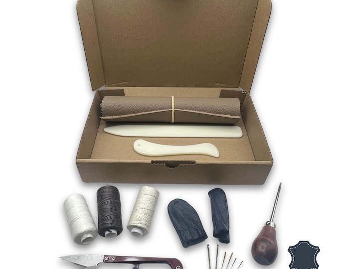 Bookbinding Starter Kit for Homemade Planner DIY Leather Notebook ...