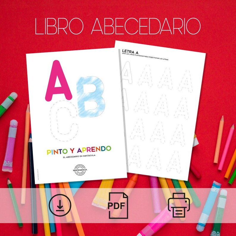 Learn the Alphabet Through Coloring: a Book to Trace, Color, and Create ...