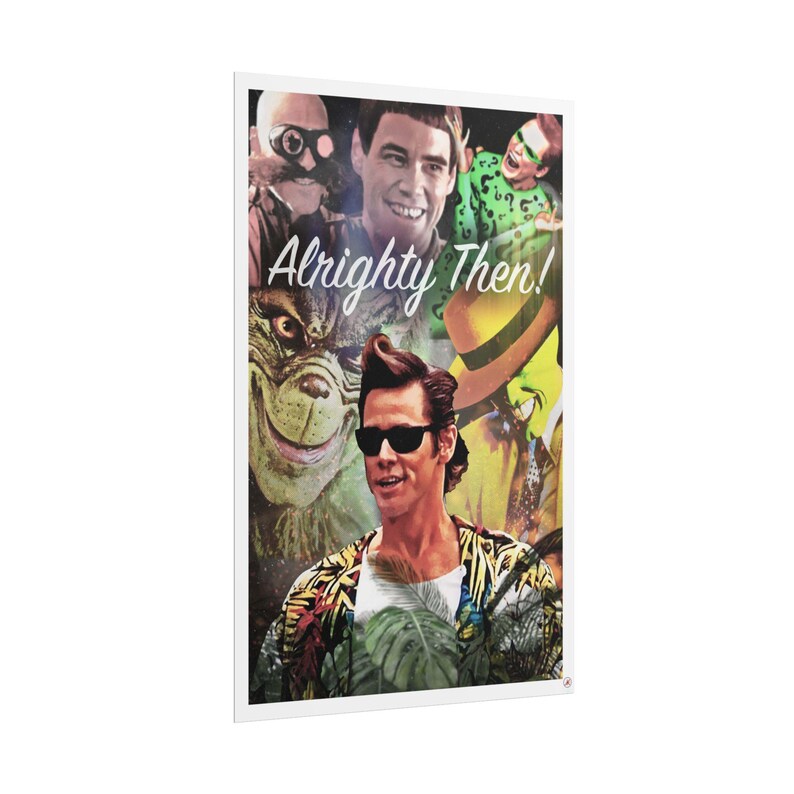 Jim Carrey Iconic Roles Collage Poster Ace Ventura, the Grinch, the ...