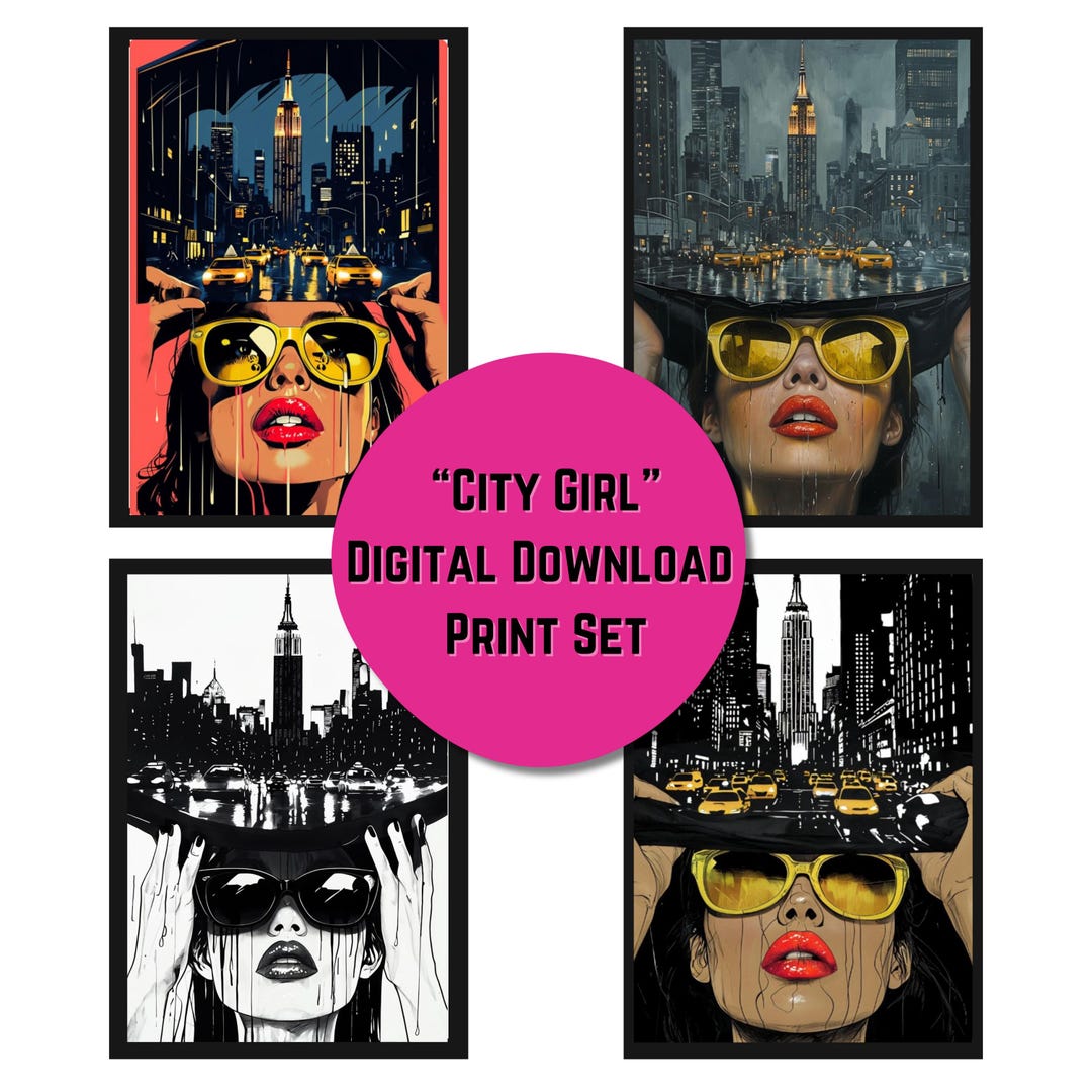 Pop Art and Comic Book Style Cityscape | Vibrant Urban Wall Art | Bold ...