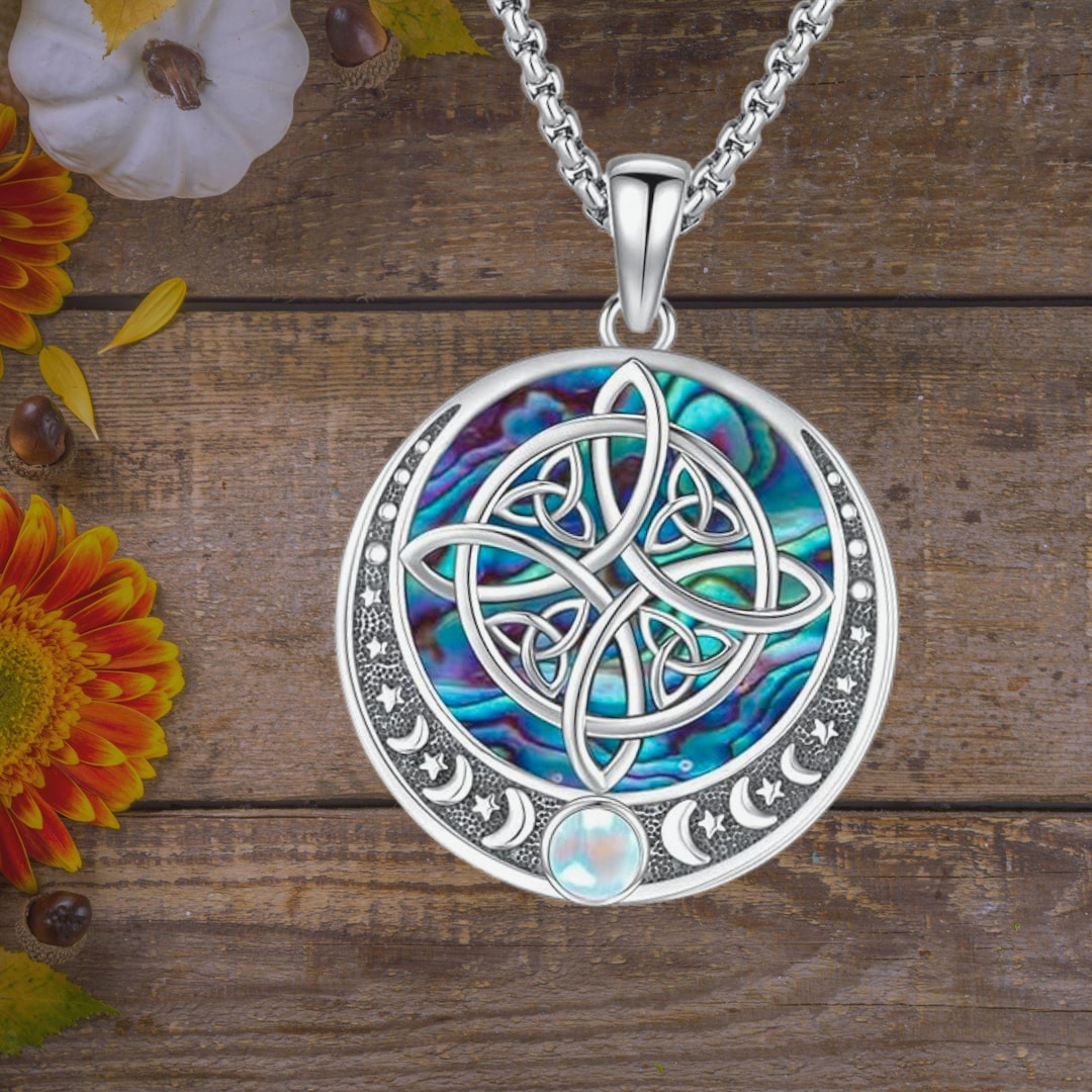 Witch Knot Necklace Sterling Silver Witches Knot Pendant Witchcraft ...
