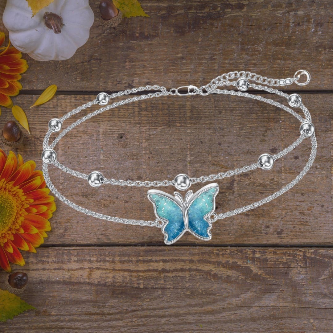 Butterfly Bracelet for Women 925 Sterling Silver Butterfly Bracelet ...