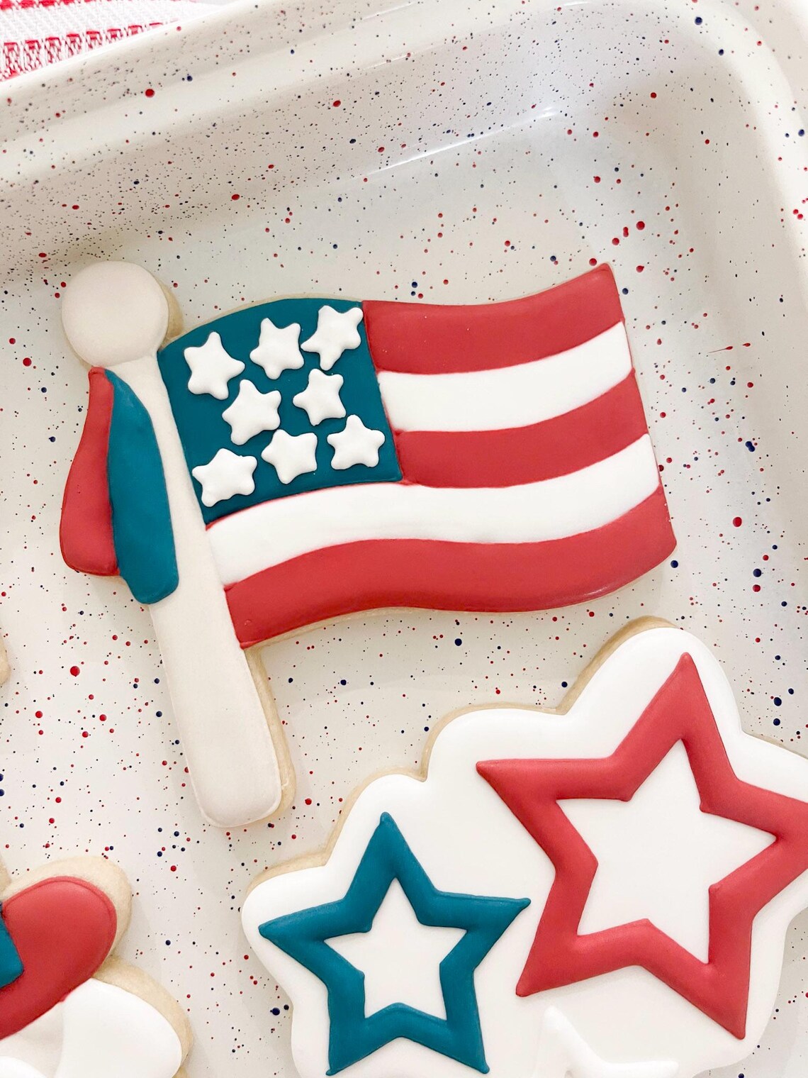 4th of July, July 4th, 4th of July Cookies, Holiday Cookies, Red White ...