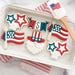 4th of July, July 4th, 4th of July Cookies, Holiday Cookies, Red White ...