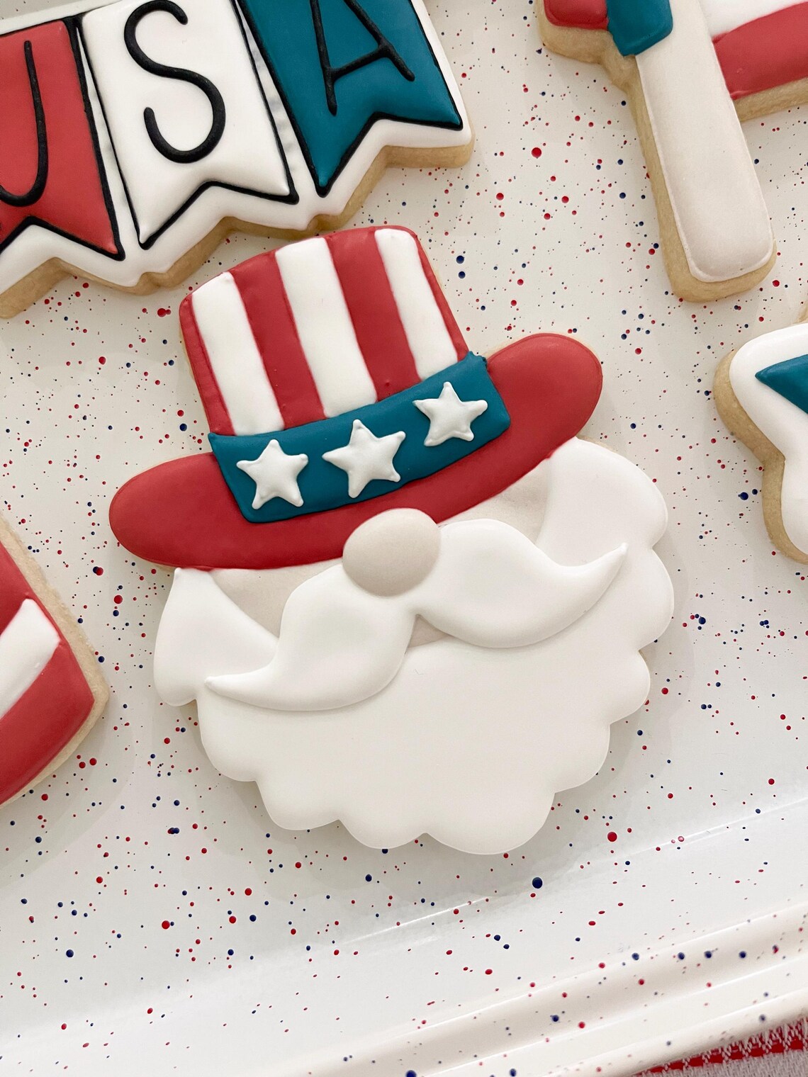 4th of July, July 4th, 4th of July Cookies, Holiday Cookies, Red White ...
