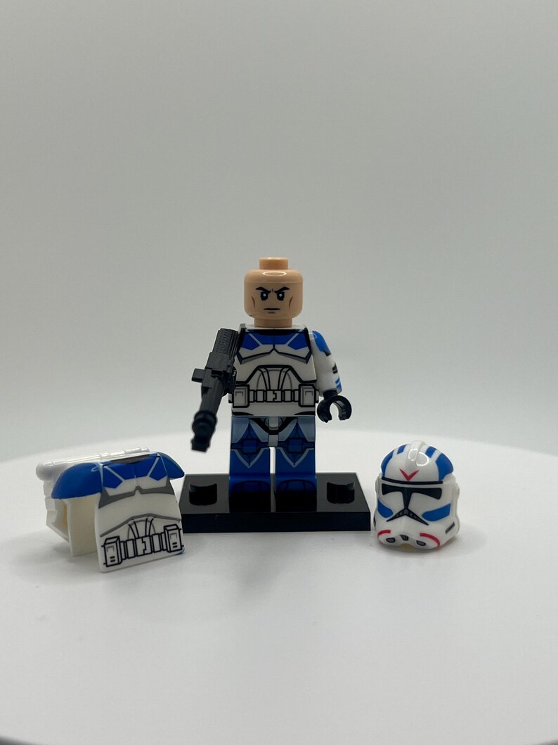 Blue Jet Pack Clone Commando Minifigure Custom Star Wars Figure Movie ...