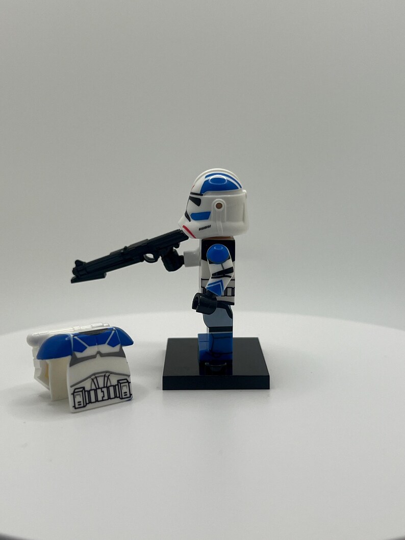 Blue Jet Pack Clone Commando Minifigure Custom Star Wars Figure Movie ...