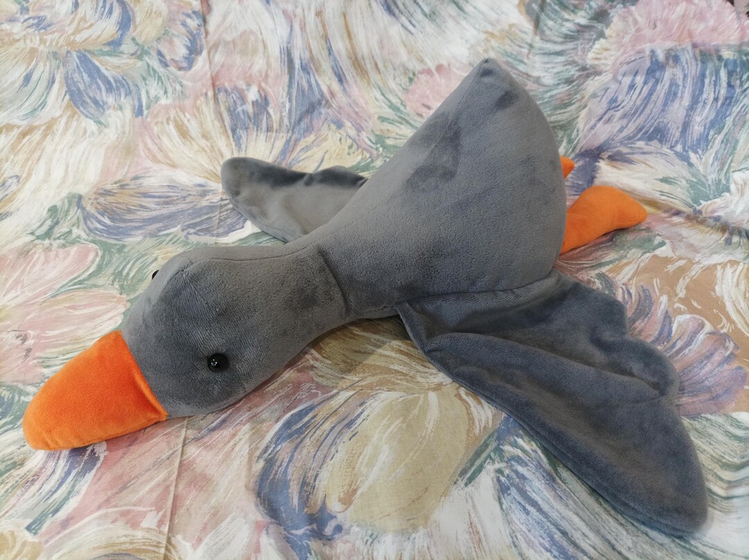 Grey Goose Plush, Big Plushie, Hug Goose, Toy Gift - Etsy