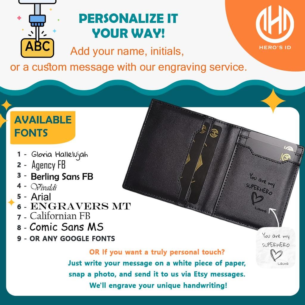 Personalized Wallet Bat ID With 3D Superhero Mask for Men Valentine's ...