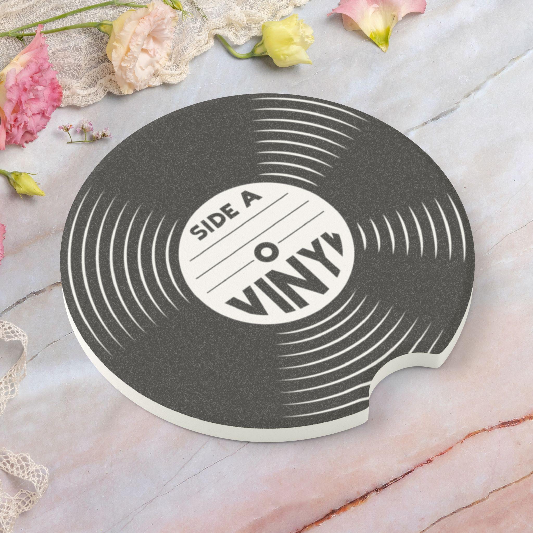Vinyl Record Coasters Custom - Stylish Drink Holder for Car - Perfect ...