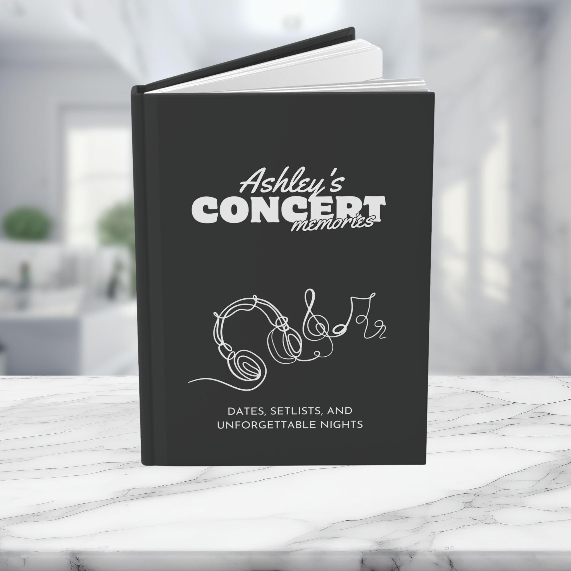 Concert Memories Journal Personalized Music Notebook Custom Concert ...