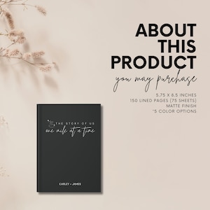 Long Distance Relationship Journal - Personalized Keepsake for Couples ...