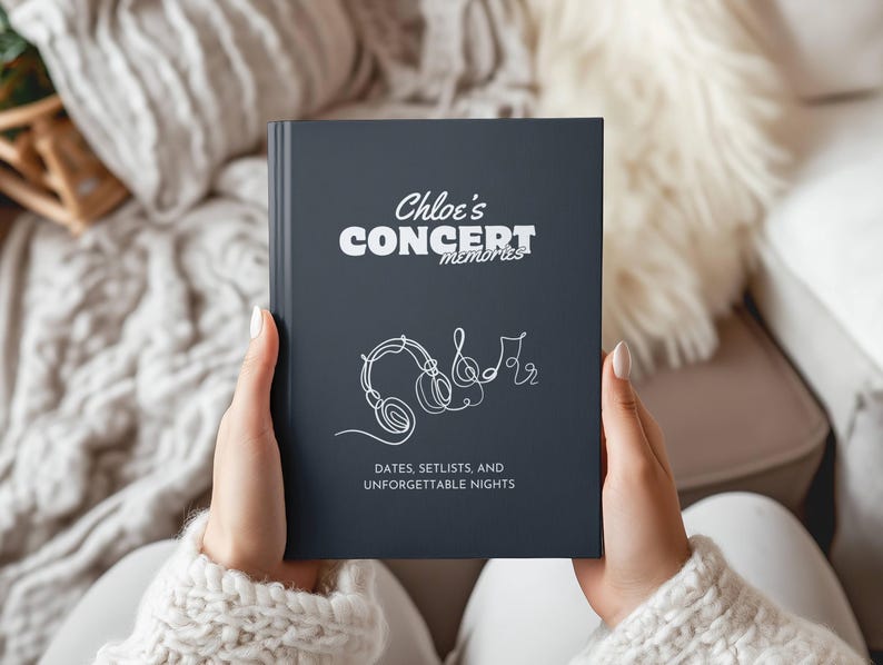 Concert Memories Journal Personalized Music Notebook Custom Concert ...