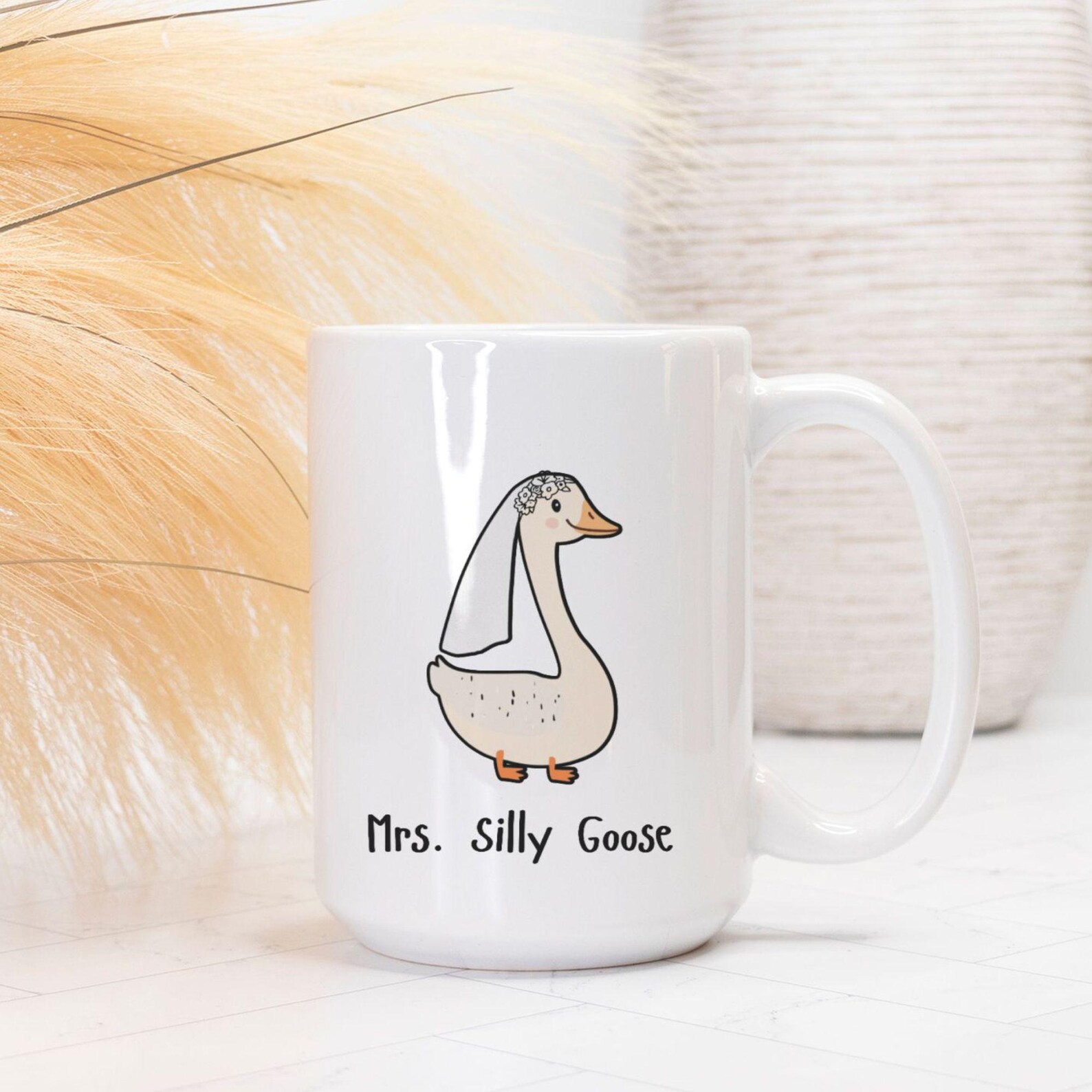 Mr and Mrs Silly Goose Mugs, Funny Wedding Gift for Couples ...