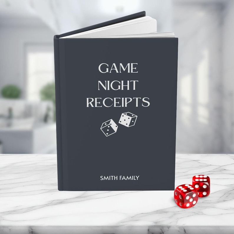 Personalized Game Night Score Book Custom Family Game Night Journal ...