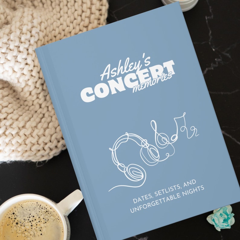 Concert Memories Journal Personalized Music Notebook Custom Concert ...