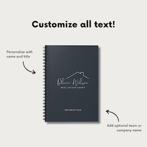 Personalized Realtor Notebook, Closing Gift, Customizable Journal, Real ...