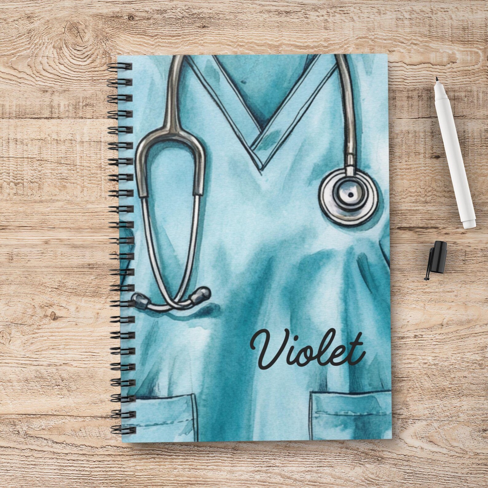 Personalized Nurse Notebook, Custom Nurse Gift, Nursing Student Journal ...
