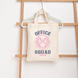 Office Squad Tote Bag Coworker Gift Canvas Bag for Administrative ...
