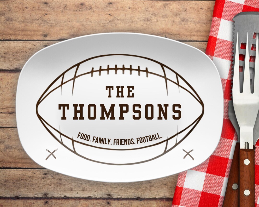 Personalized Game Day Platter, Custom BBQ Serving Tray, Perfect for ...
