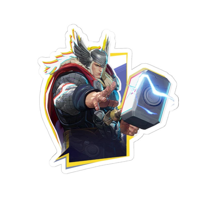 Thor Alt Skin Marvel Rivals Kiss-cut Stickers - Etsy