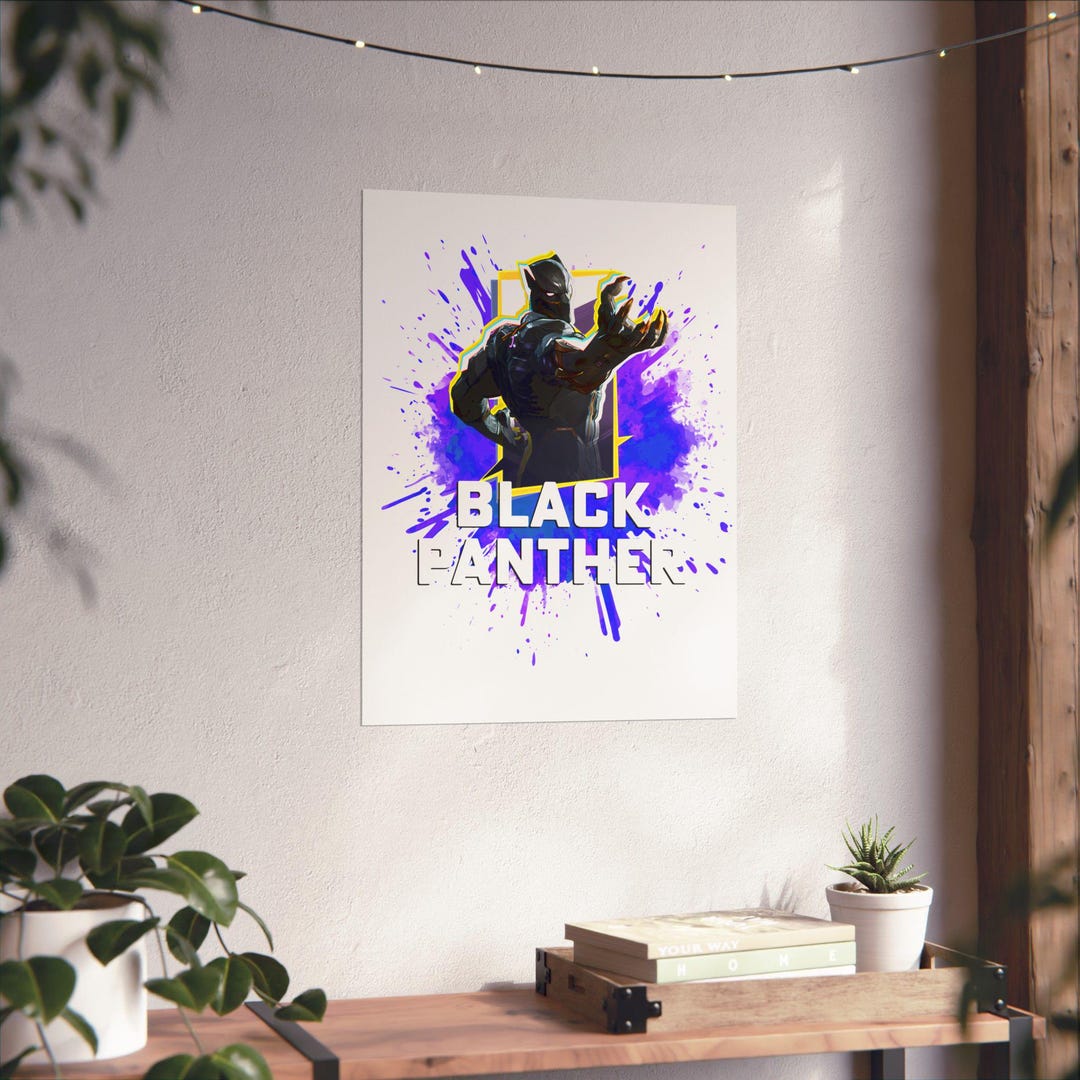 Black Panther Wakanda Marvel Rivals Matte Vertical Posters - Etsy