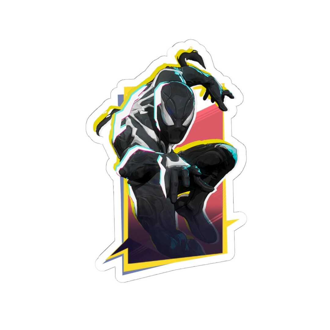 Spider-man Symbiote Marvel Rivals Kiss-cut Stickers - Etsy Canada