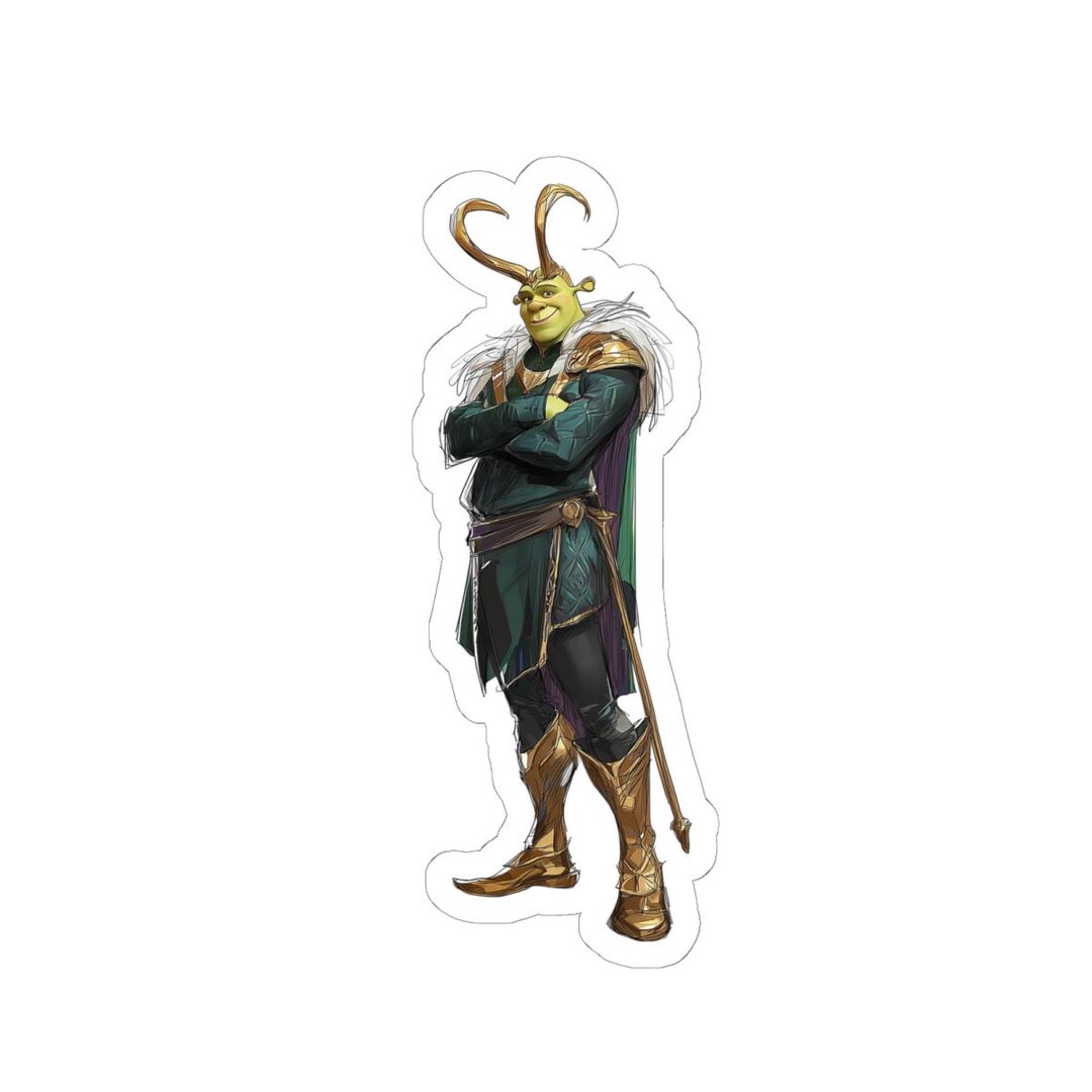 Shrek Loki Marvel Rivals Kiss-cut Stickers - Etsy Australia