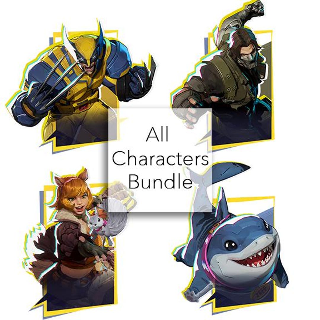 Marvel Rivals Super Hero Characters Bundle Jeff the Land Shark Squirrel ...