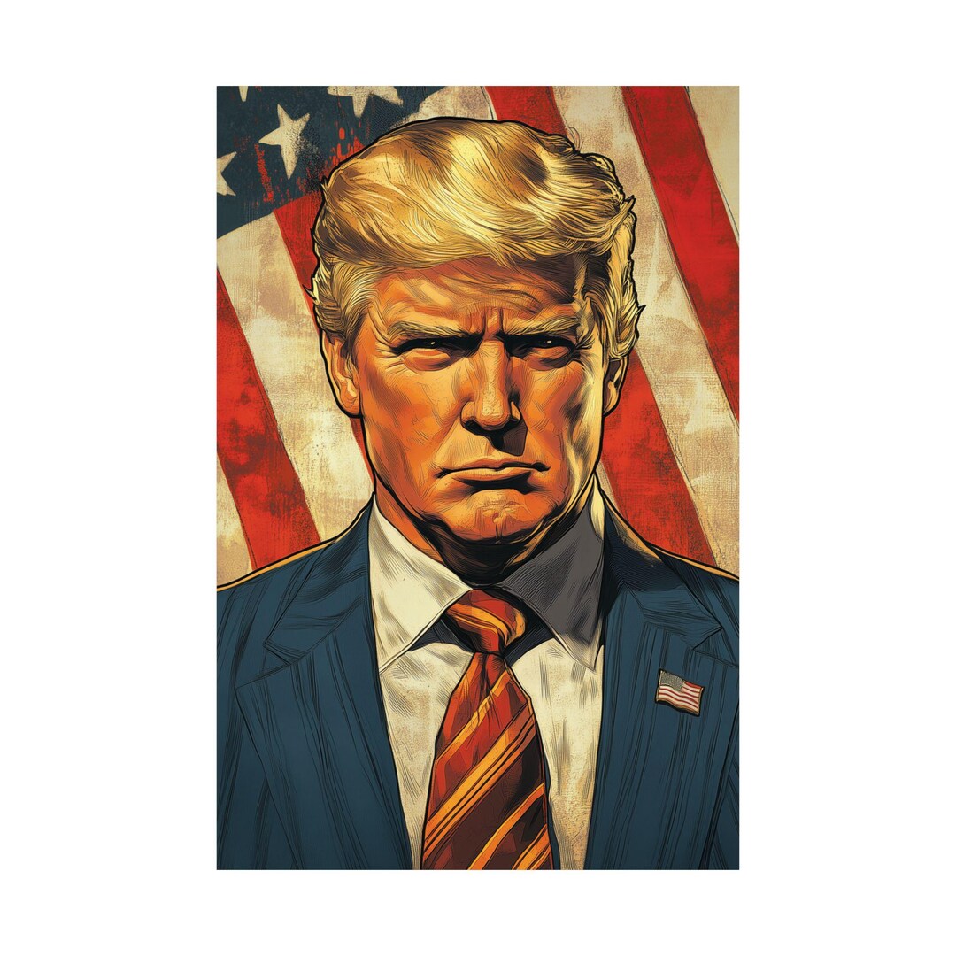 Poster of President Donald 'tough' Trump Matte Vertical Posters - Etsy