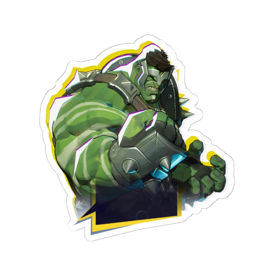 Hulk Green Scar Marvel Rivals Kiss-cut Stickers - Etsy