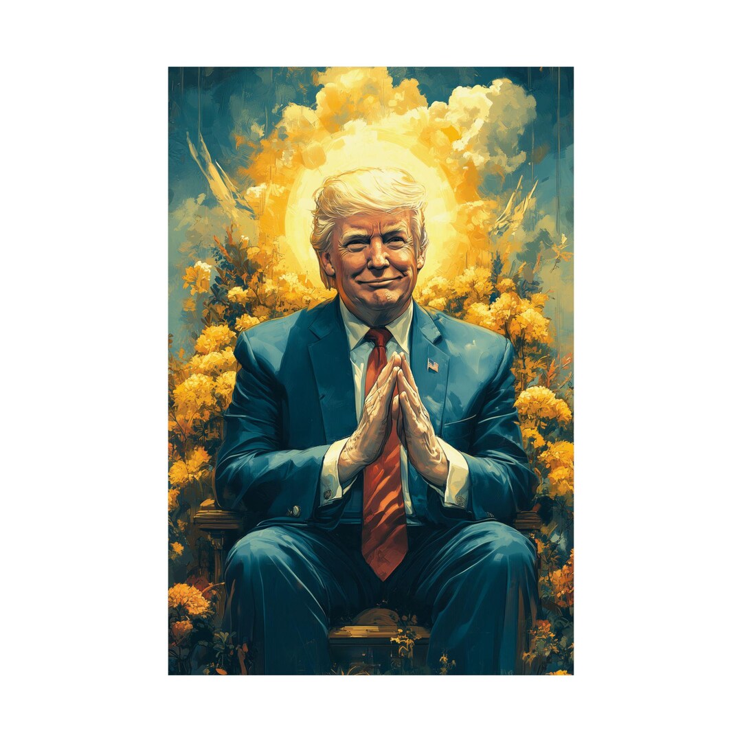 Poster of President Donald 'savior' Trump Matte Vertical Posters - Etsy