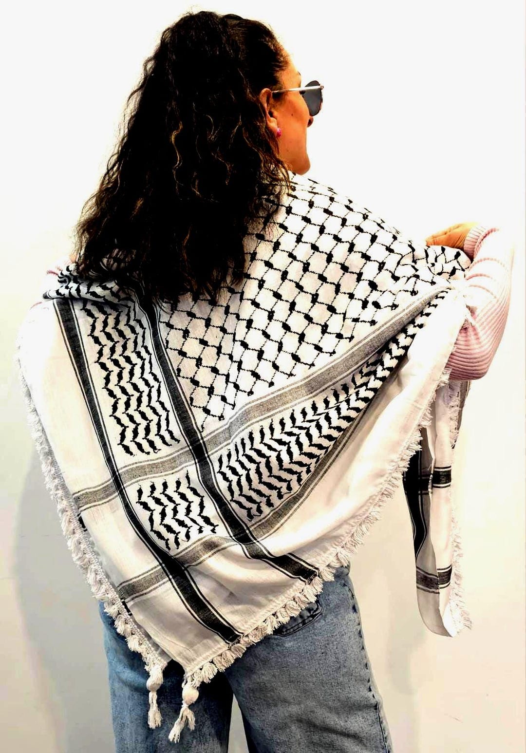 Palestinian Keffiyeh – Authentic Traditional 100% Cotton Scarf From ...