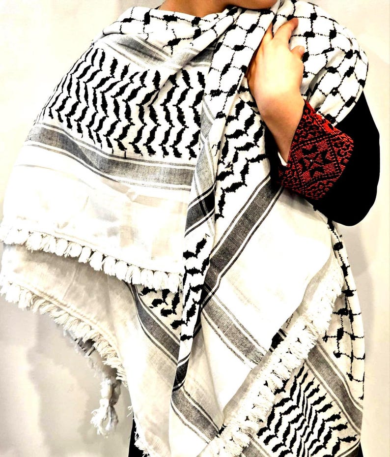 Palestinian Keffiyeh – Authentic Traditional 100% Cotton Scarf From ...
