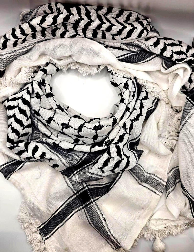 Palestinian Keffiyeh – Authentic Traditional 100% Cotton Scarf From ...