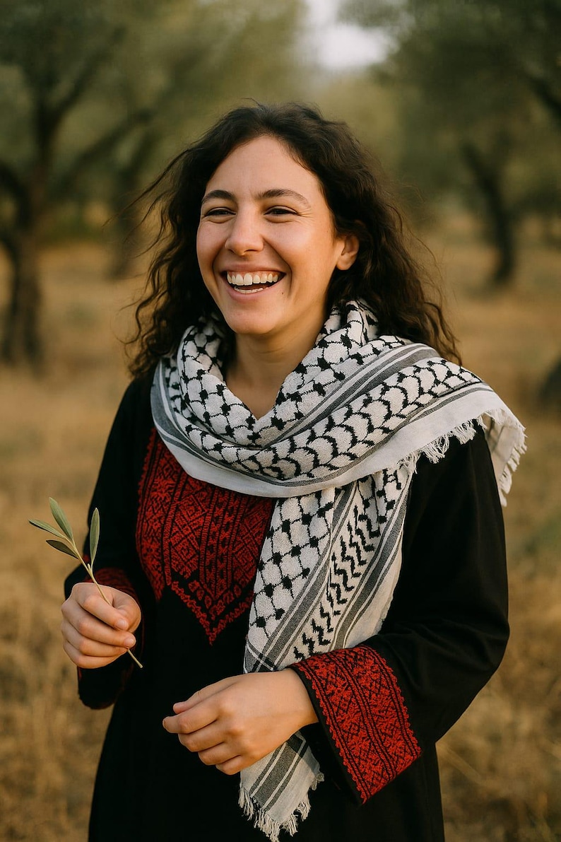 Palestinian Keffiyeh – Authentic Traditional 100% Cotton Scarf From ...