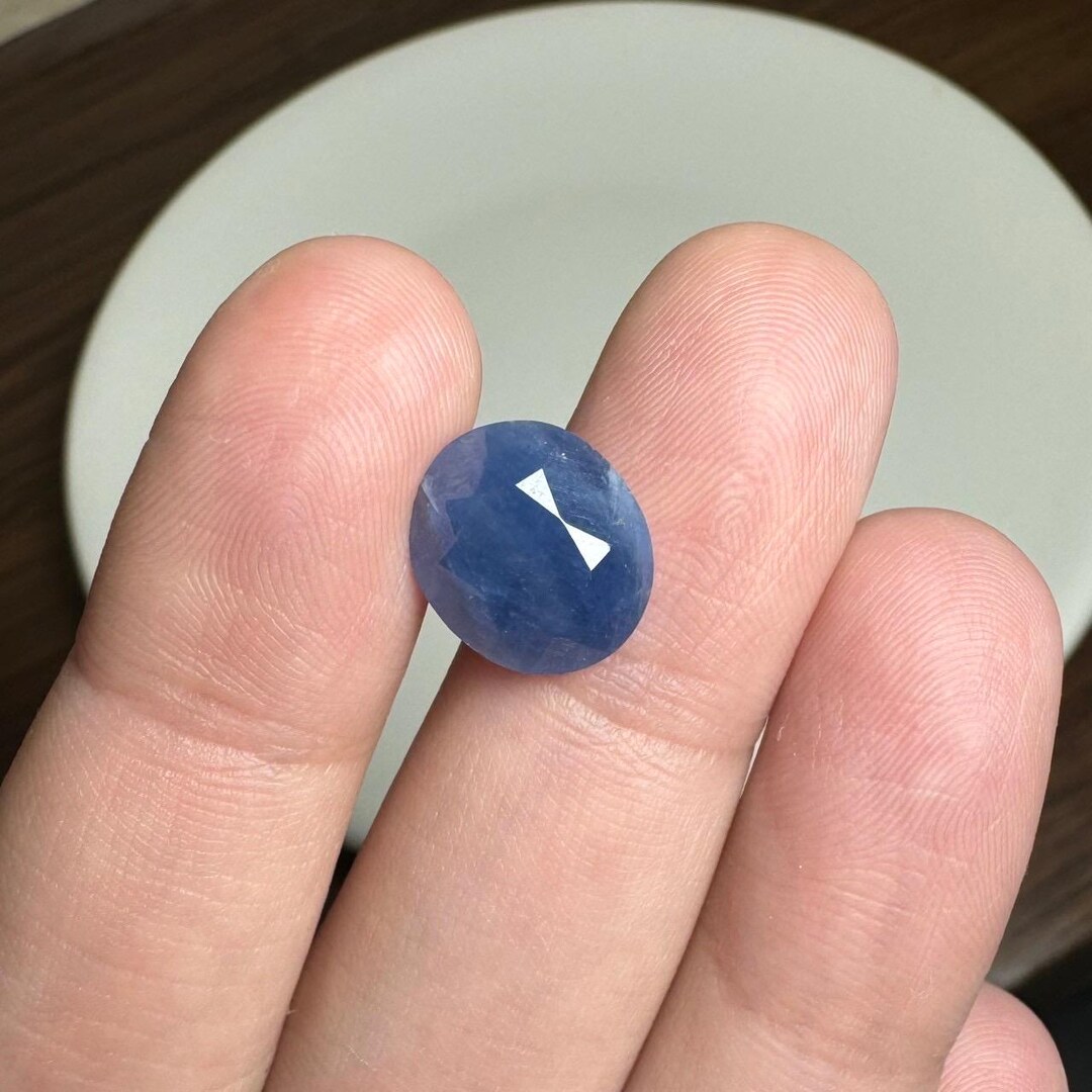 Certified Natural Blue Sapphire, Untreated Gemstone - 5.92 Carats ...