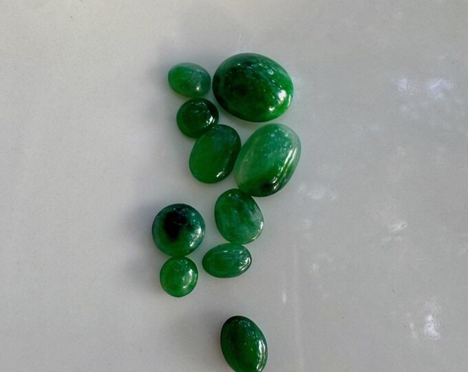 2.77g Burmese Type A Jadeite Cabochons - Natural Green Jade - Etsy