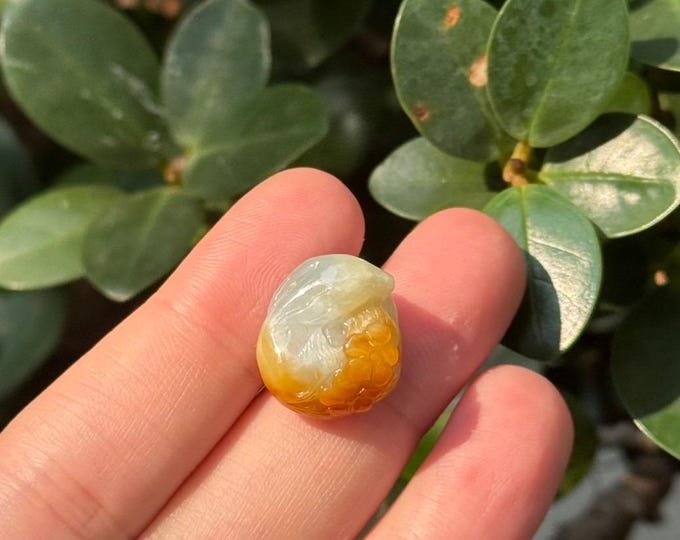 Certified Burmese Jadeite Type A – Hand-carved Nine-tailed Fox Amulet ...