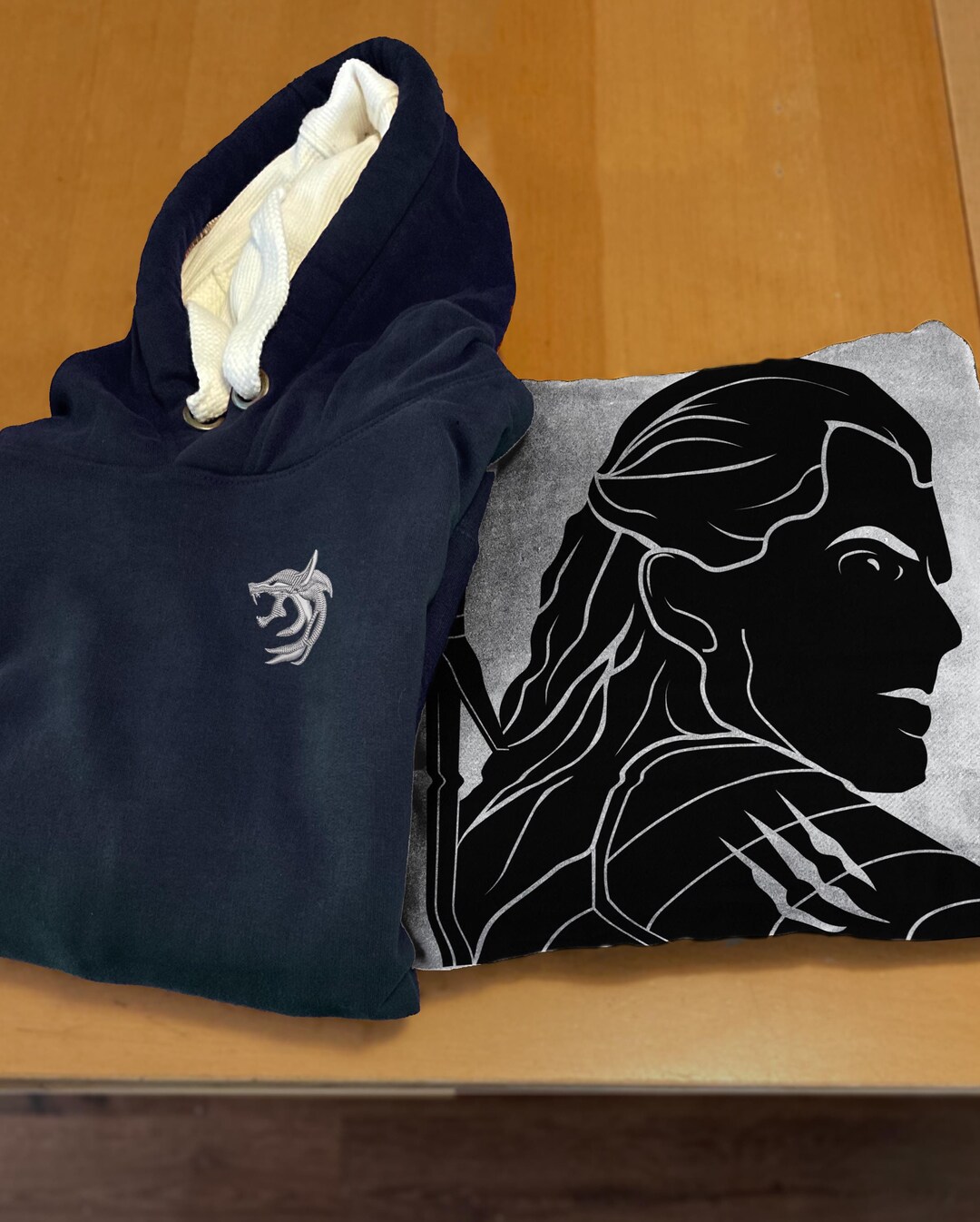 White Wolf the Witcher & Geralt Inspired Hoodie. Made From Thick ...