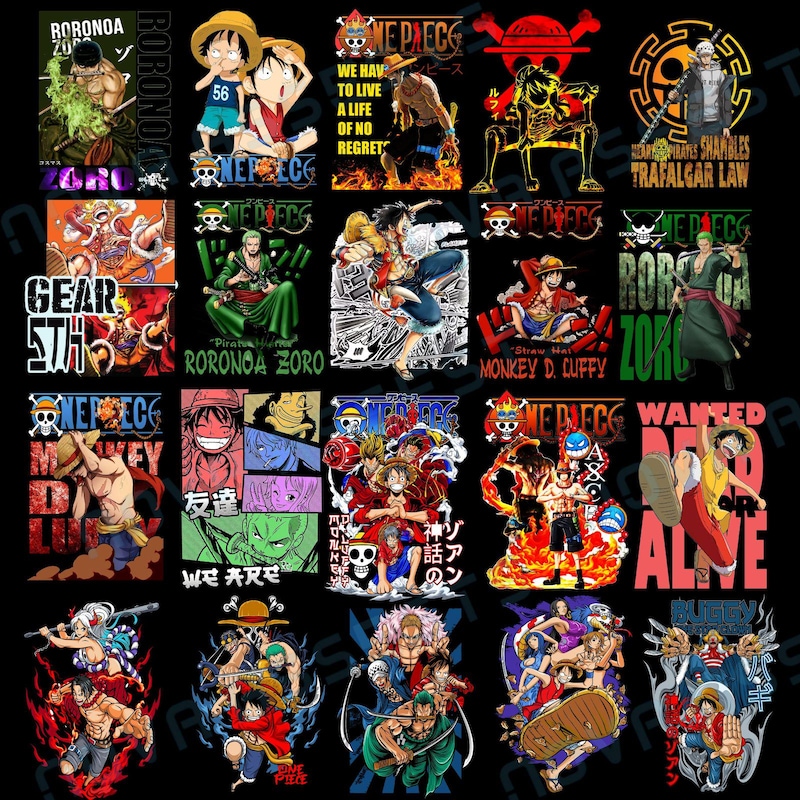Anime Tshirts One Piece - Etsy
