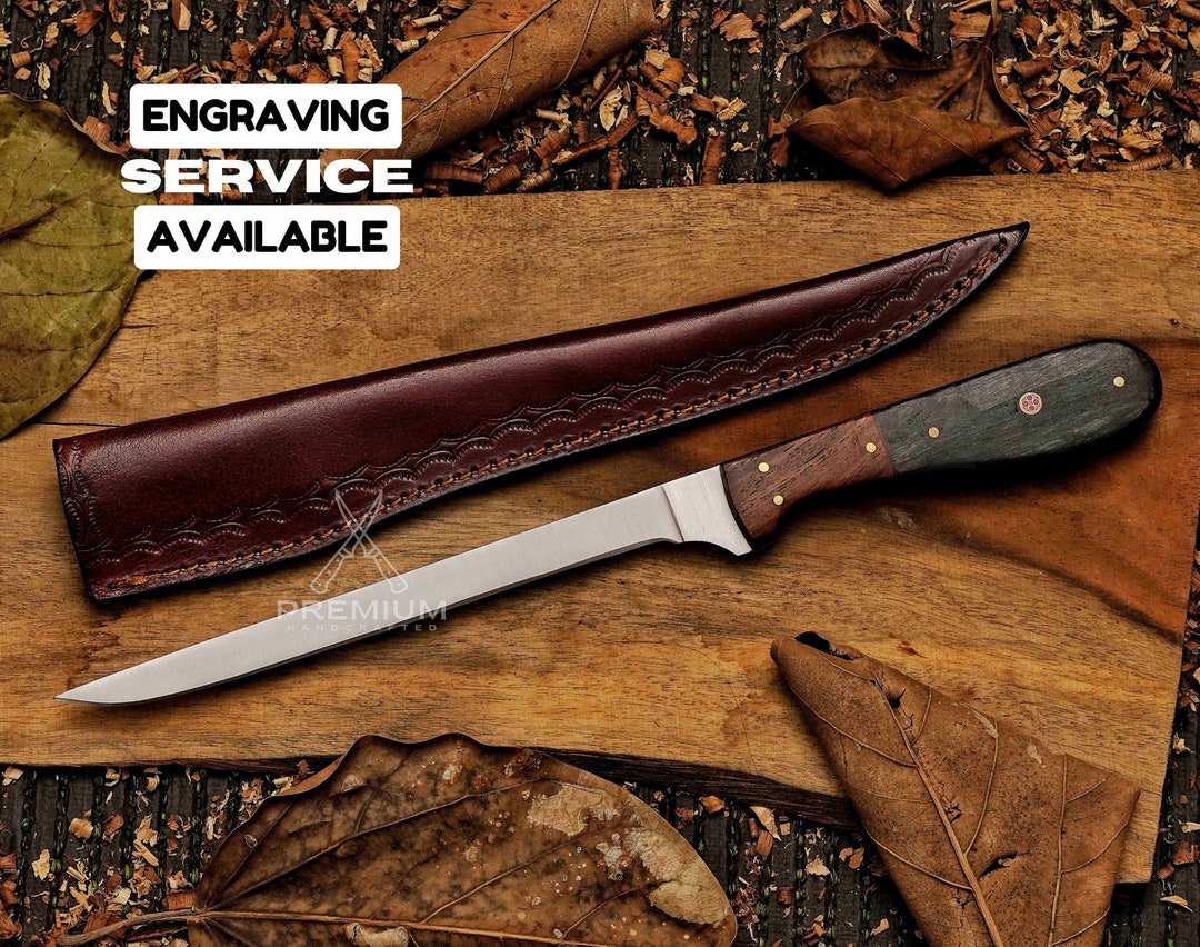 13"custom Handmade Stainless Steel Fillet Knife Gift for Husband Gift ...